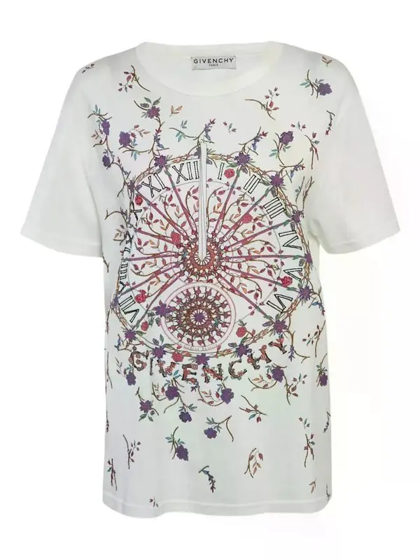 Givenchy Floral-print Crew-neck T-shirt