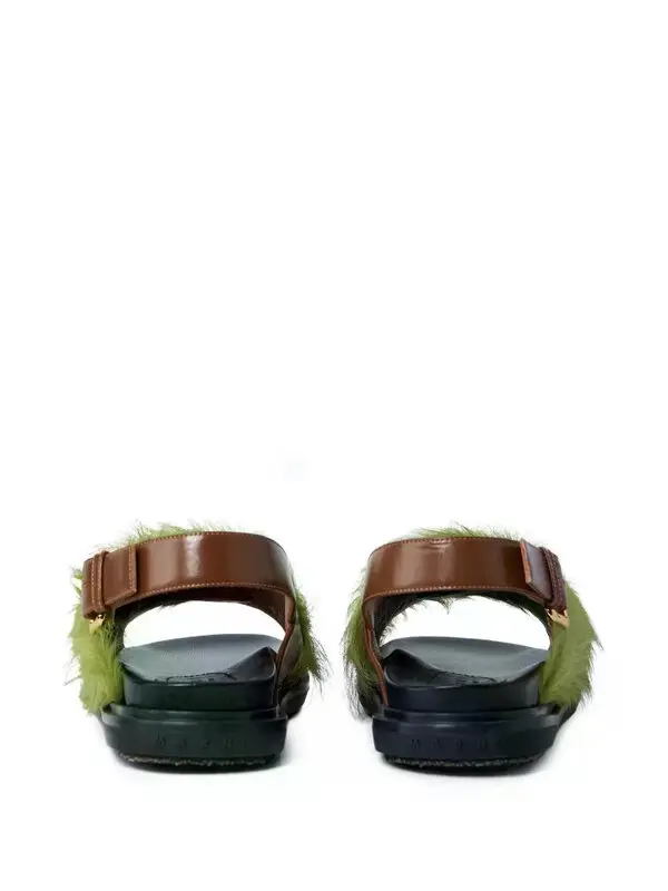 Marni Adjustable-buckle Sandals - Green