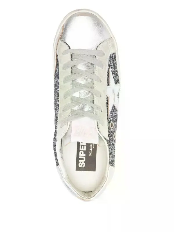 GOLDEN GOOSE Embellished Star Motif Lace-up Sneakers