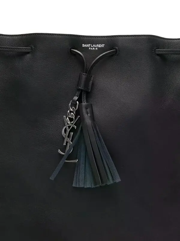 Saint Laurent Medium Jean Flat Tassel-charm Shoulder Bag