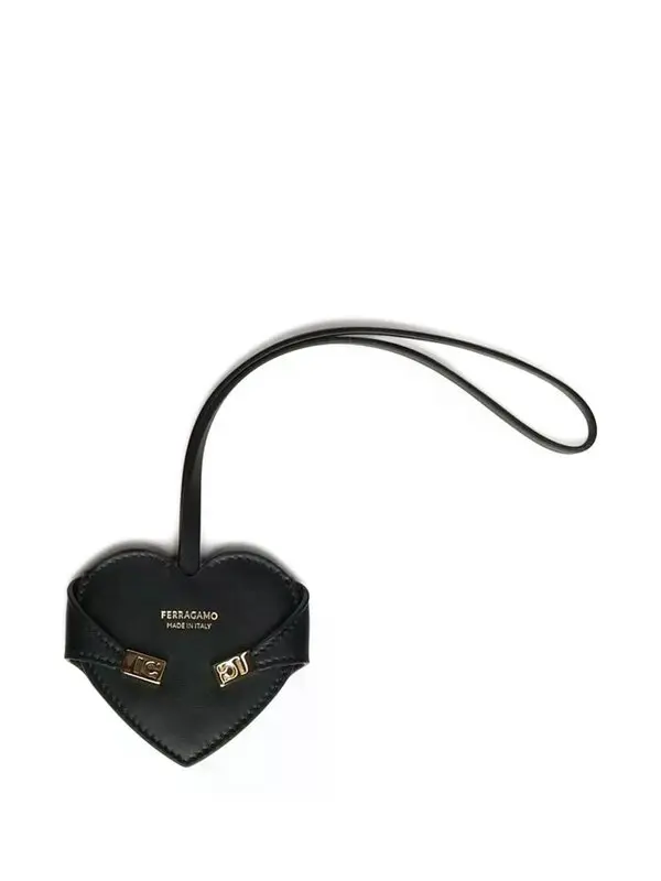 FERRAGAMO Logo-print Heart Charm