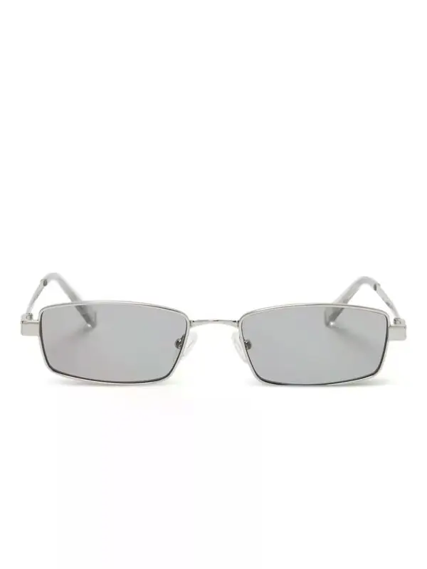 Le Specs Bizzaro Rectangle-frame Sunglasses - Silver