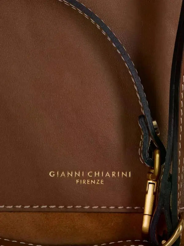 GIANNI CHIARINI Flap Shoulder Bag - Brown