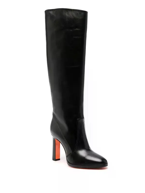 Santoni 95mm Leather Boots
