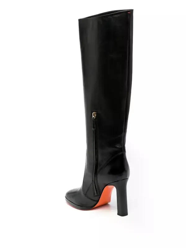 Santoni 95mm Leather Boots