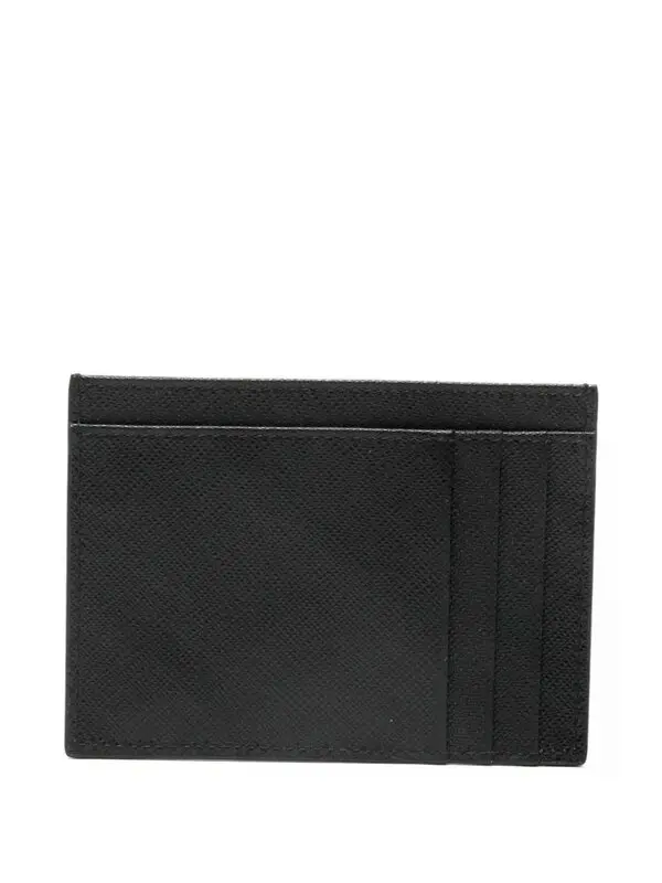 Prada Logo-plaque Card Holder - Black