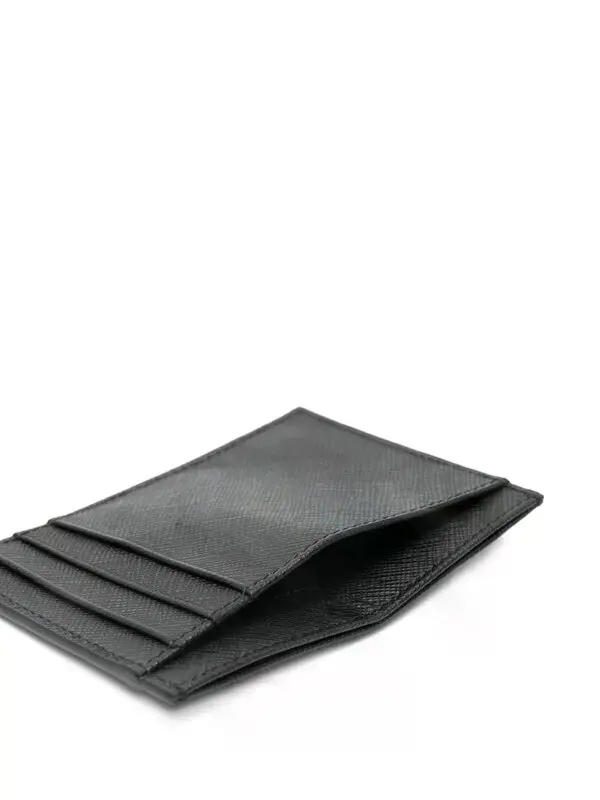 Prada Logo-plaque Card Holder - Black