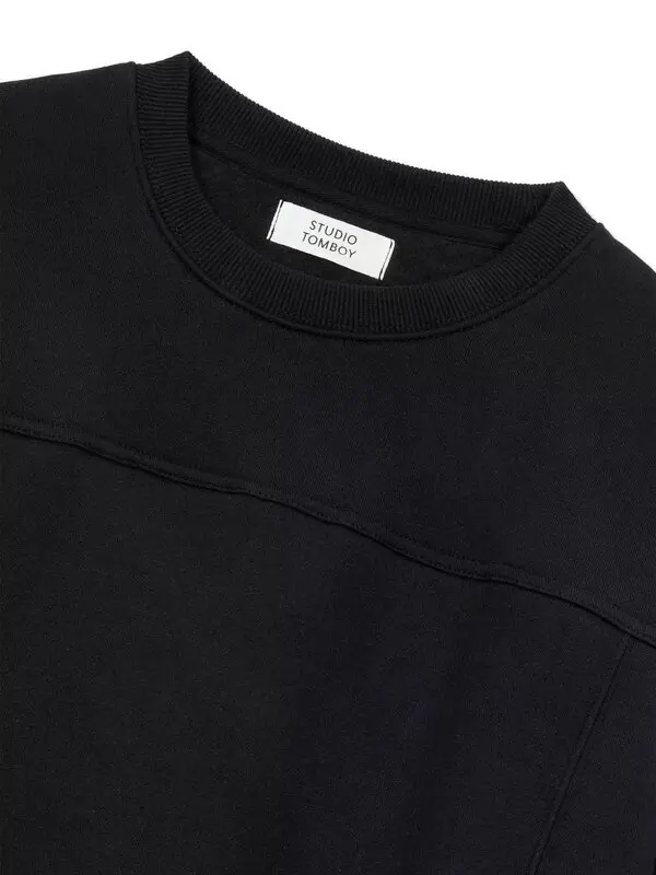 STUDIO TOMBOY Fleece-lined Sweatshirt - Black