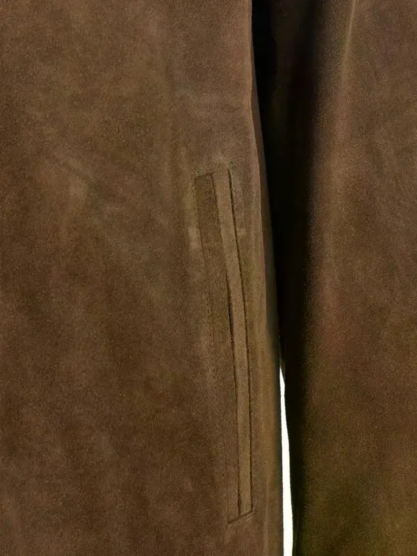 COOR Buttoned Suede Coat