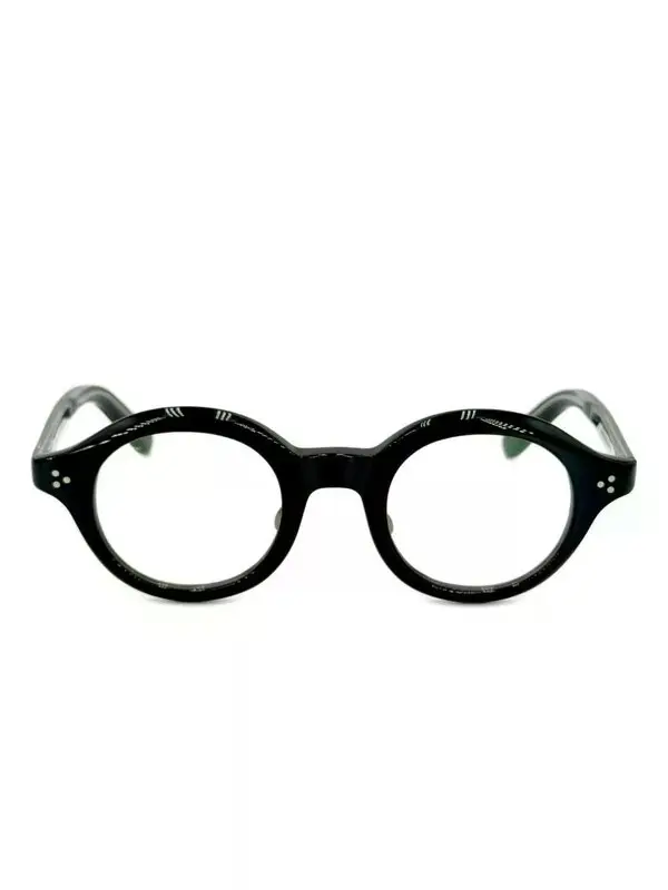 YELLOWS PLUS Richard Round-frame Glasses - Black