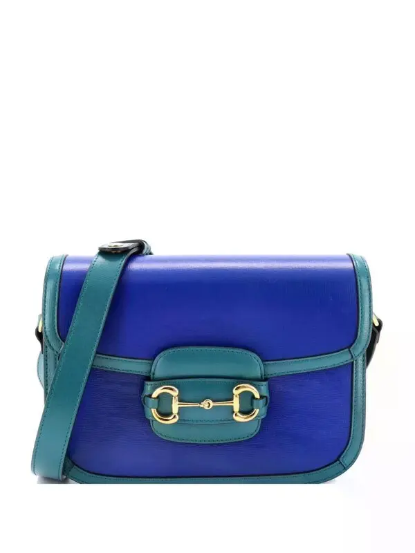Gucci Horsebit 1955 Small Shoulder Bag - Blue