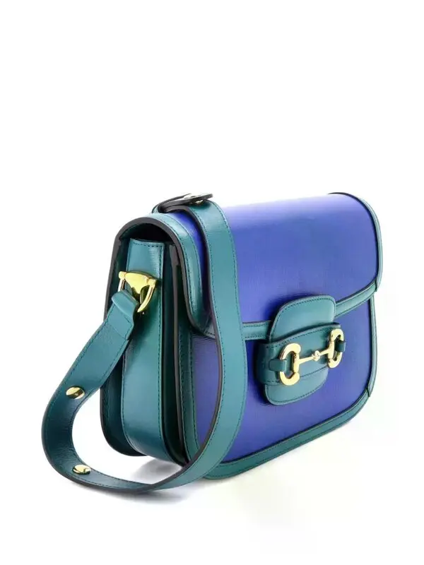 Gucci Horsebit 1955 Small Shoulder Bag - Blue
