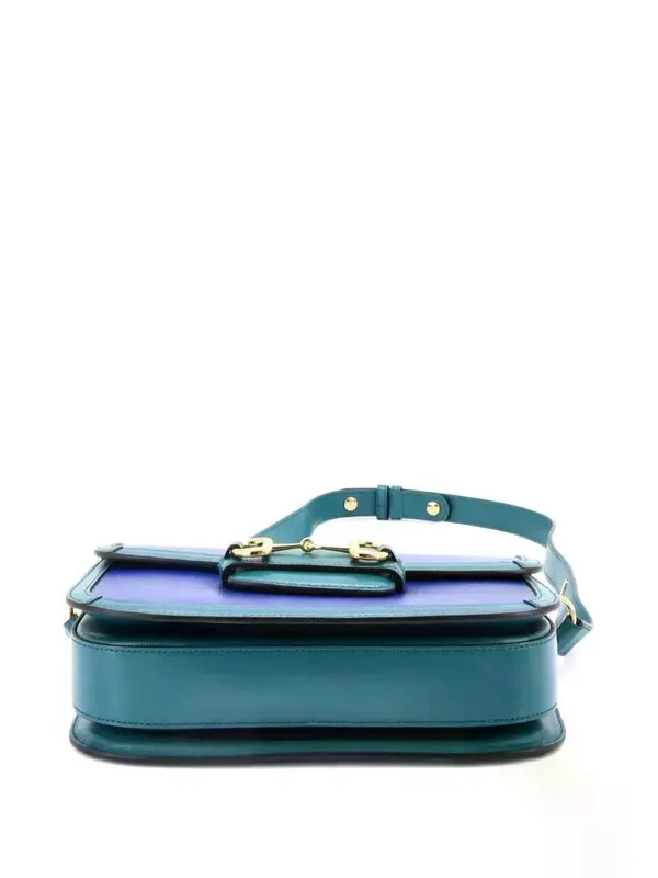Gucci Horsebit 1955 Small Shoulder Bag - Blue