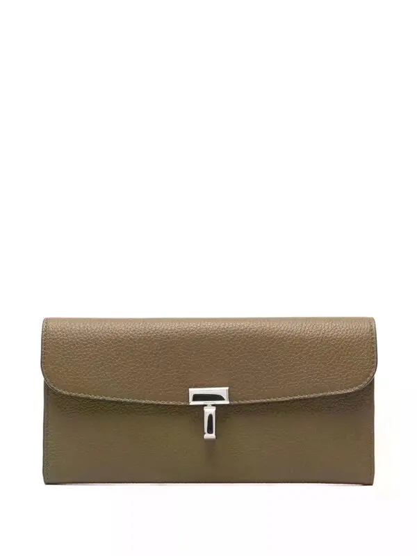 TOTEME T-lock Leather Wallet - Brown