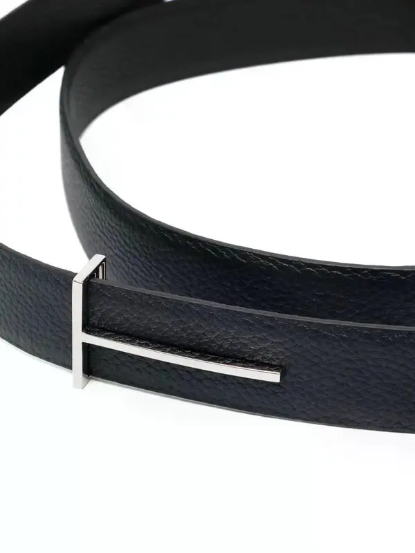 TOM FORD Reversible Leather Belt - Blue