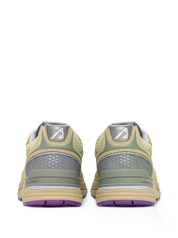 AUTRY Logo-patch Lace-up Sneakers - Neutrals