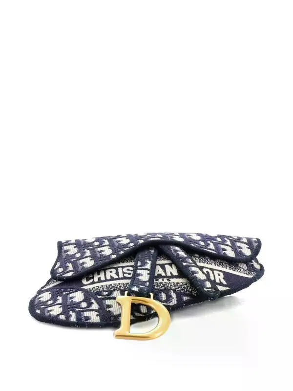 Dior Saddle Oblique Canvas Belt Bag - Blue