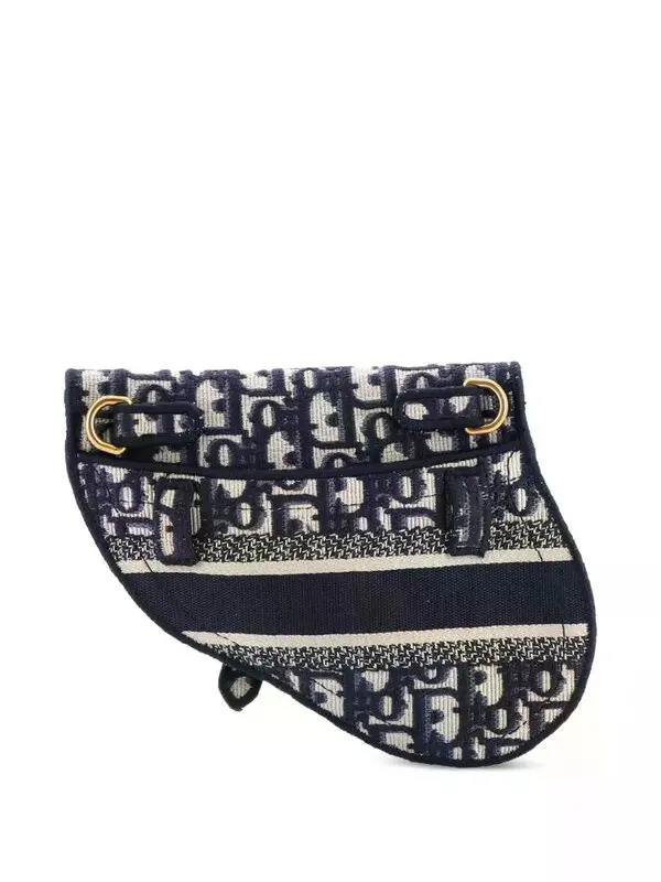 Dior Saddle Oblique Canvas Belt Bag - Blue