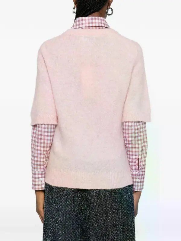 GANNI Patterned Knitted Top