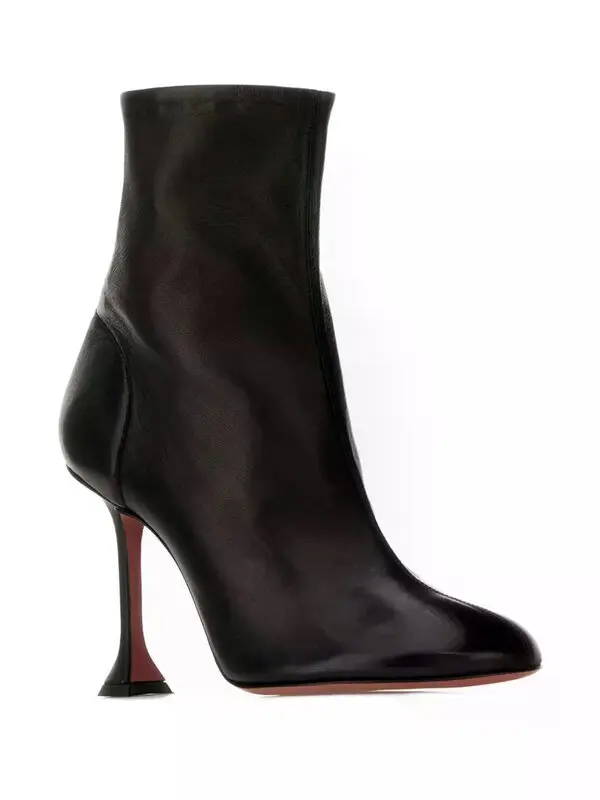 Amina Muaddi 95mm Iris Leather Boots