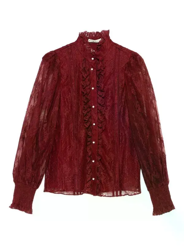 Alice + Olivia Lace-detail Blouse