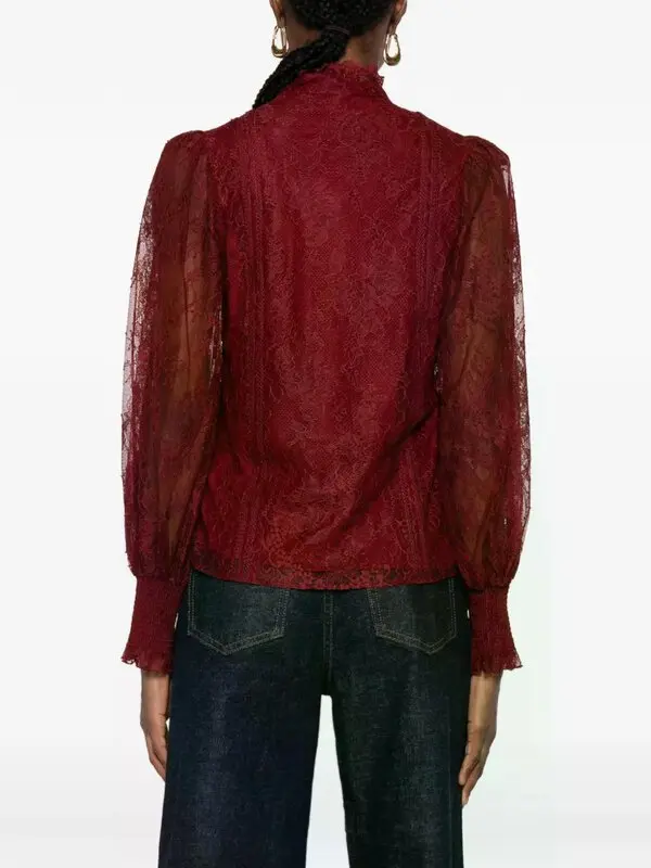 Alice + Olivia Lace-detail Blouse