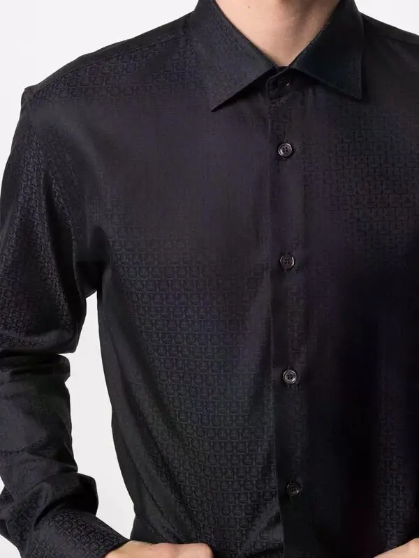FERRAGAMO Gancini-print Shirt