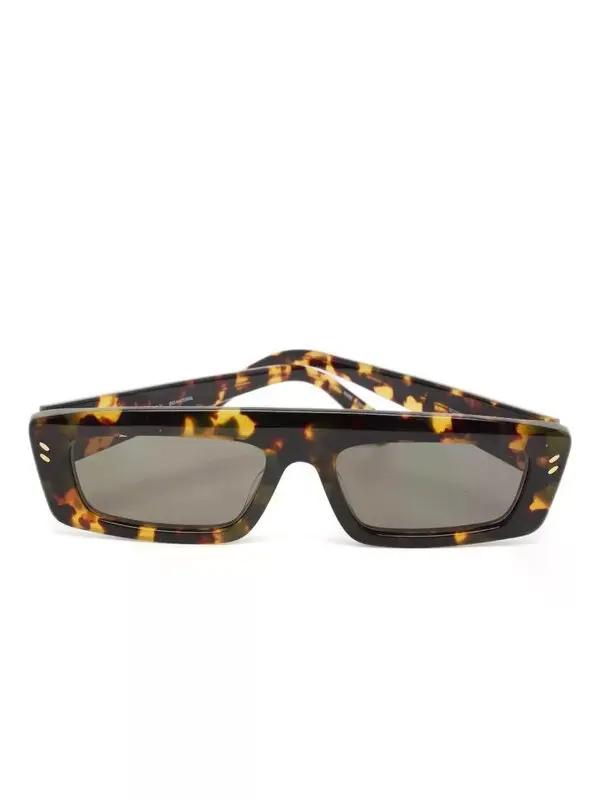 Stella McCartney Tortoiseshell Rectangle Sunglasses - Brown