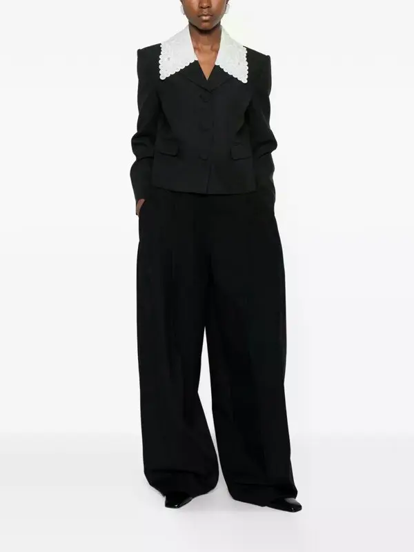 SELF-PORTRAIT Embroidered-collar Jacket