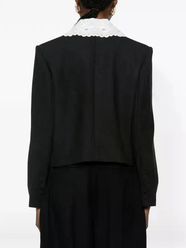 SELF-PORTRAIT Embroidered-collar Jacket