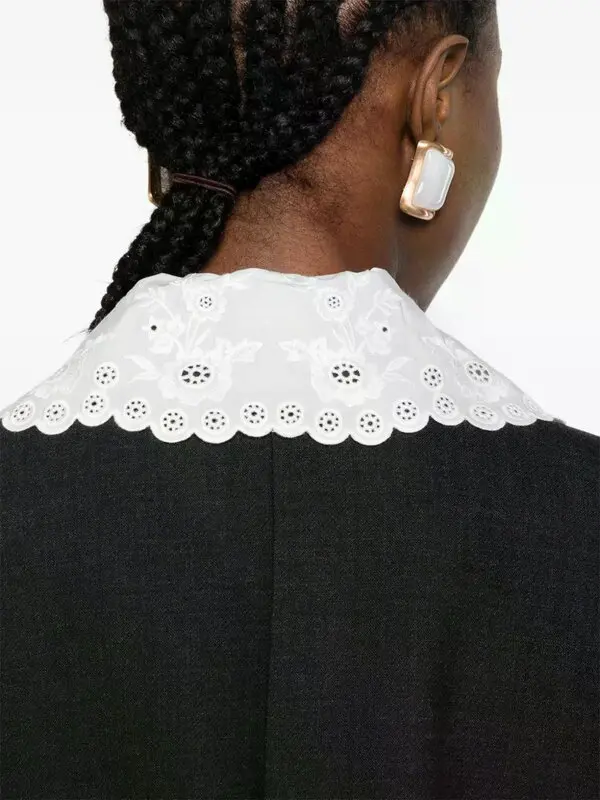 SELF-PORTRAIT Embroidered-collar Jacket