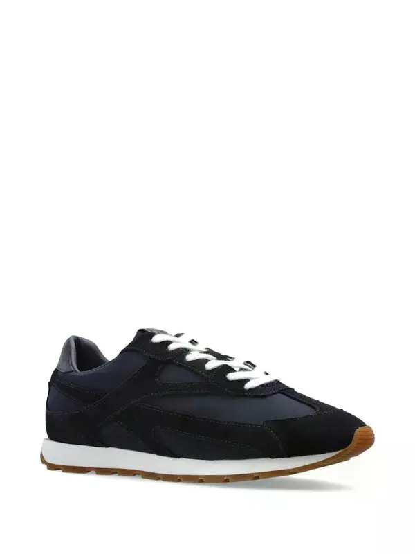 ANINE BING Panelled Suede Lace-up Sneakers - Blue