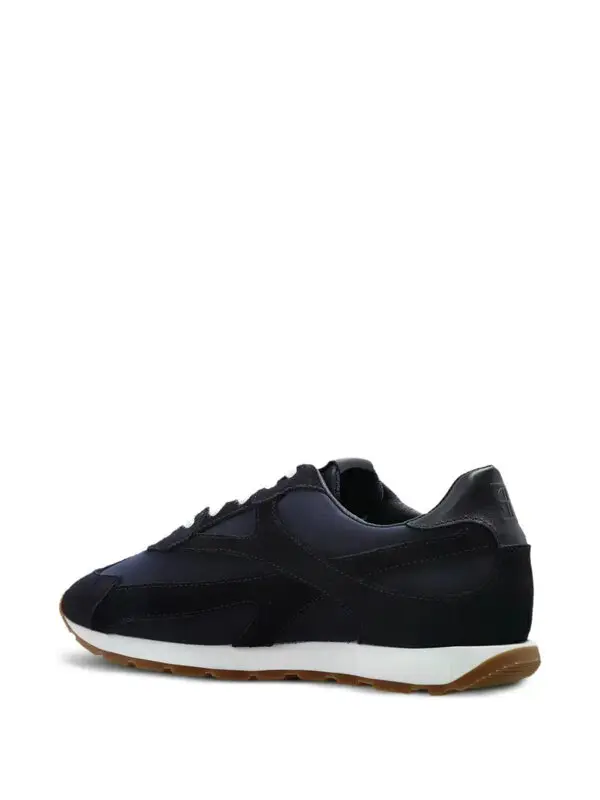 ANINE BING Panelled Suede Lace-up Sneakers - Blue