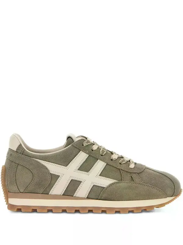 Hogan H671 86er Lace-up Fastening Sneakers - Green