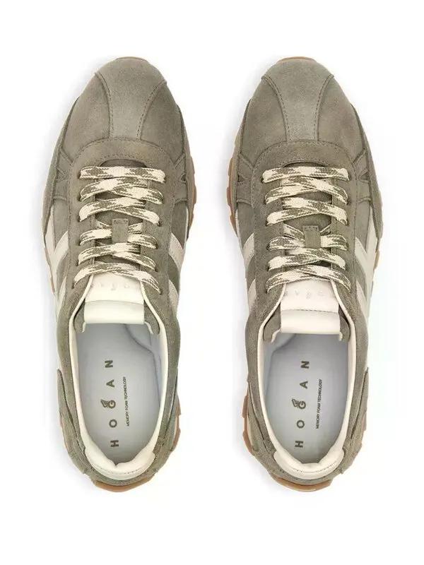Hogan H671 86er Lace-up Fastening Sneakers - Green