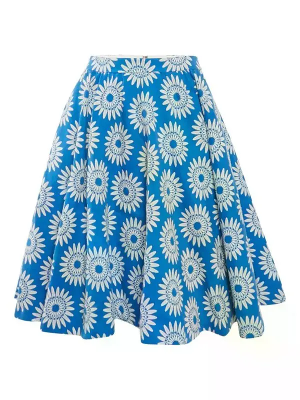 Alice + Olivia Floral-pattern Midi Skirt