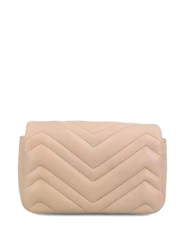Gucci Chevron Logo Calfskin Shoulder Bag