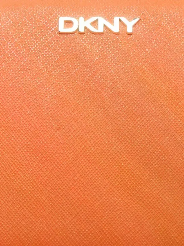 Dkny Logo-lettering Zip-around Wallet - Orange