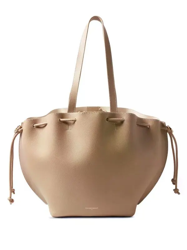 Claudie Pierlot Grained Leather Tote Bag