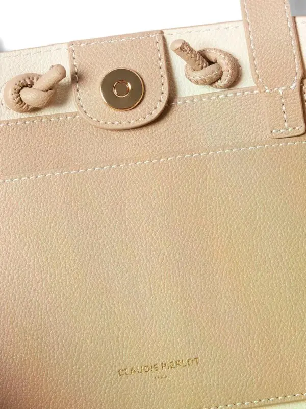 Claudie Pierlot Grained Leather Tote Bag