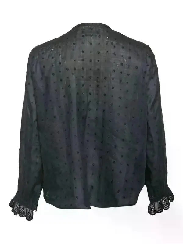 Isabel Marant Étoile Embroidered Ramie Blouse