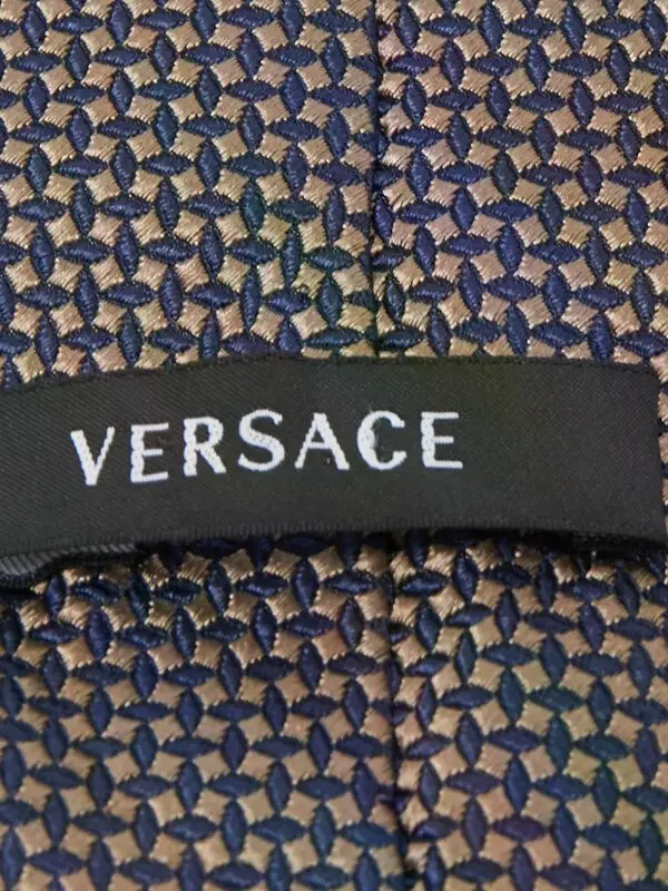 Versace Patterned Silk Tie