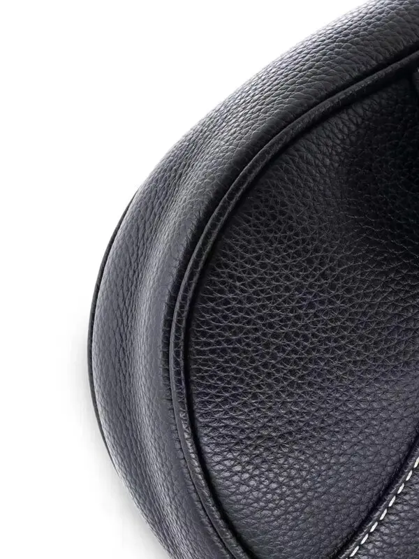 Dior Kaws Saddle Leather Applique Crossbody Bag - Black