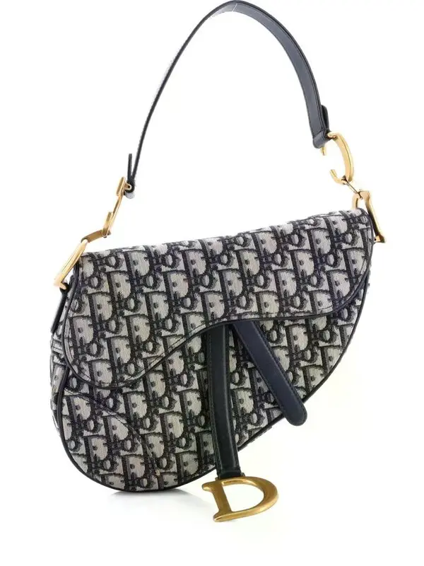 Dior Saddle Handbag Oblique Canvas - Blue