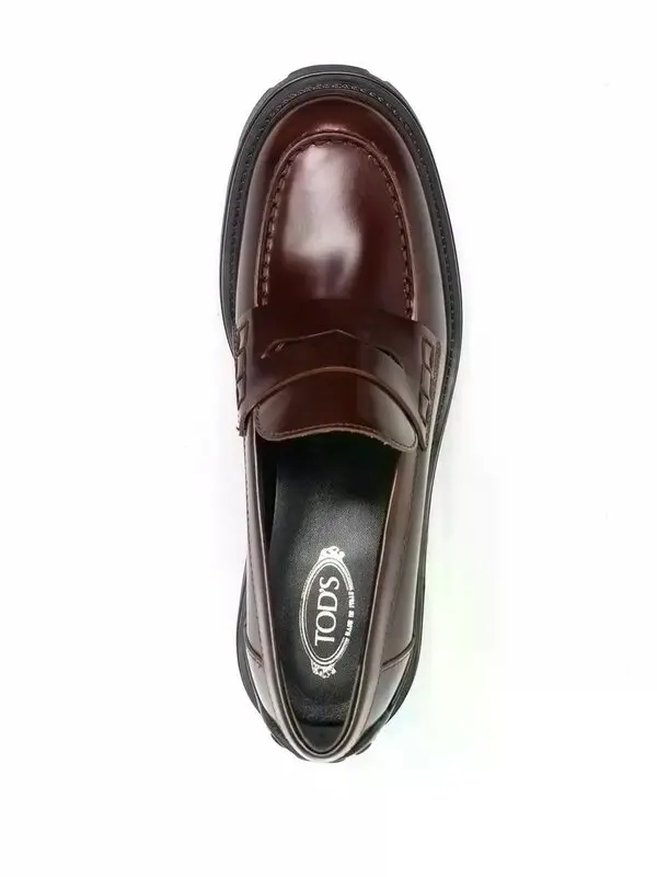 TOD'S Leather Penny Loafers