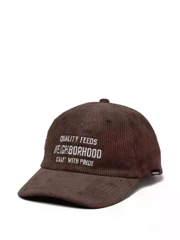 NEIGHBORHOOD Corduroy Strap-back Baseball Cap - Brown