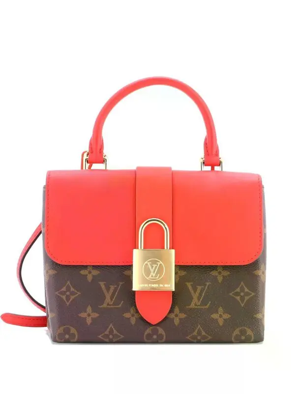 LOUIS VUITTON Locky Bb Satchel Handbag Monogram Canvas With Leather - Brown