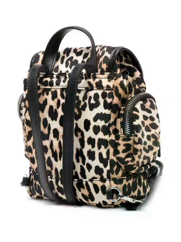 GANNI Leopard-print Mini Backpack