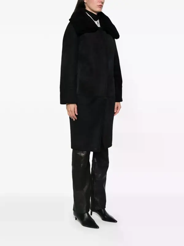 ROMEO GIGLI 1990s Shearling Collar Coat