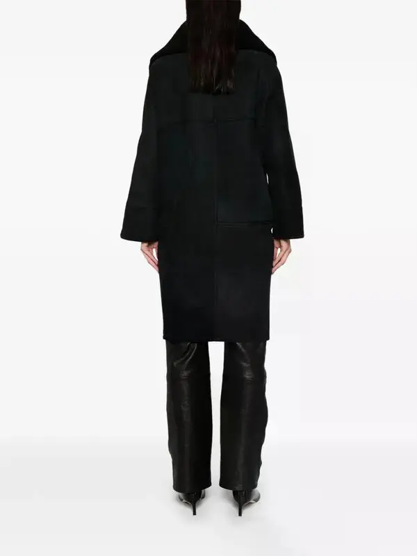 ROMEO GIGLI 1990s Shearling Collar Coat
